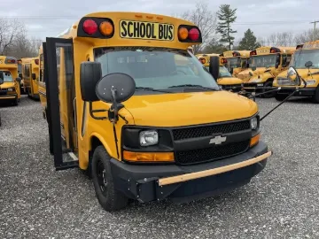 2014 Chevrolet Express Blue Bird 20 Passenger School Bus