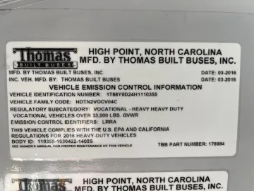 2017 THOMAS FE 84 Passenger
