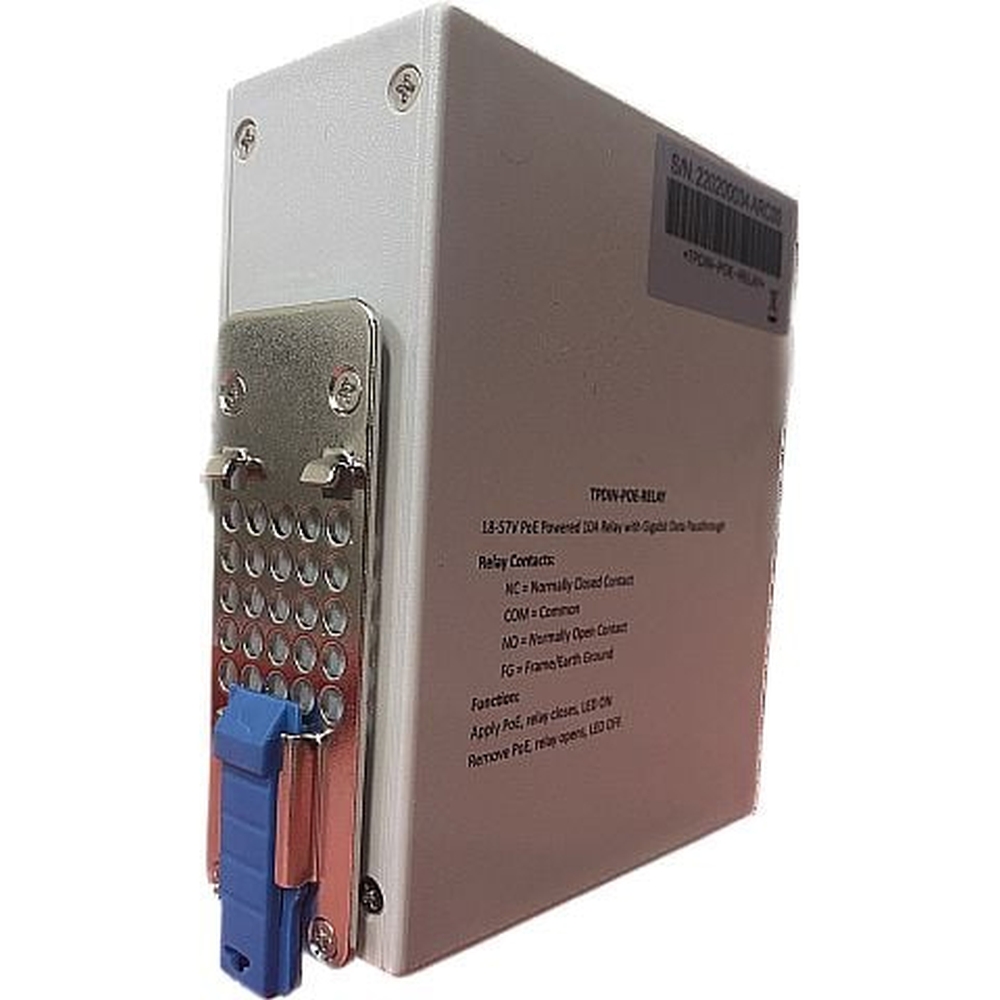 Streakwave Tycon Power Systems TPDIN-POE-RELAY PoE Powered 10A Relay ...