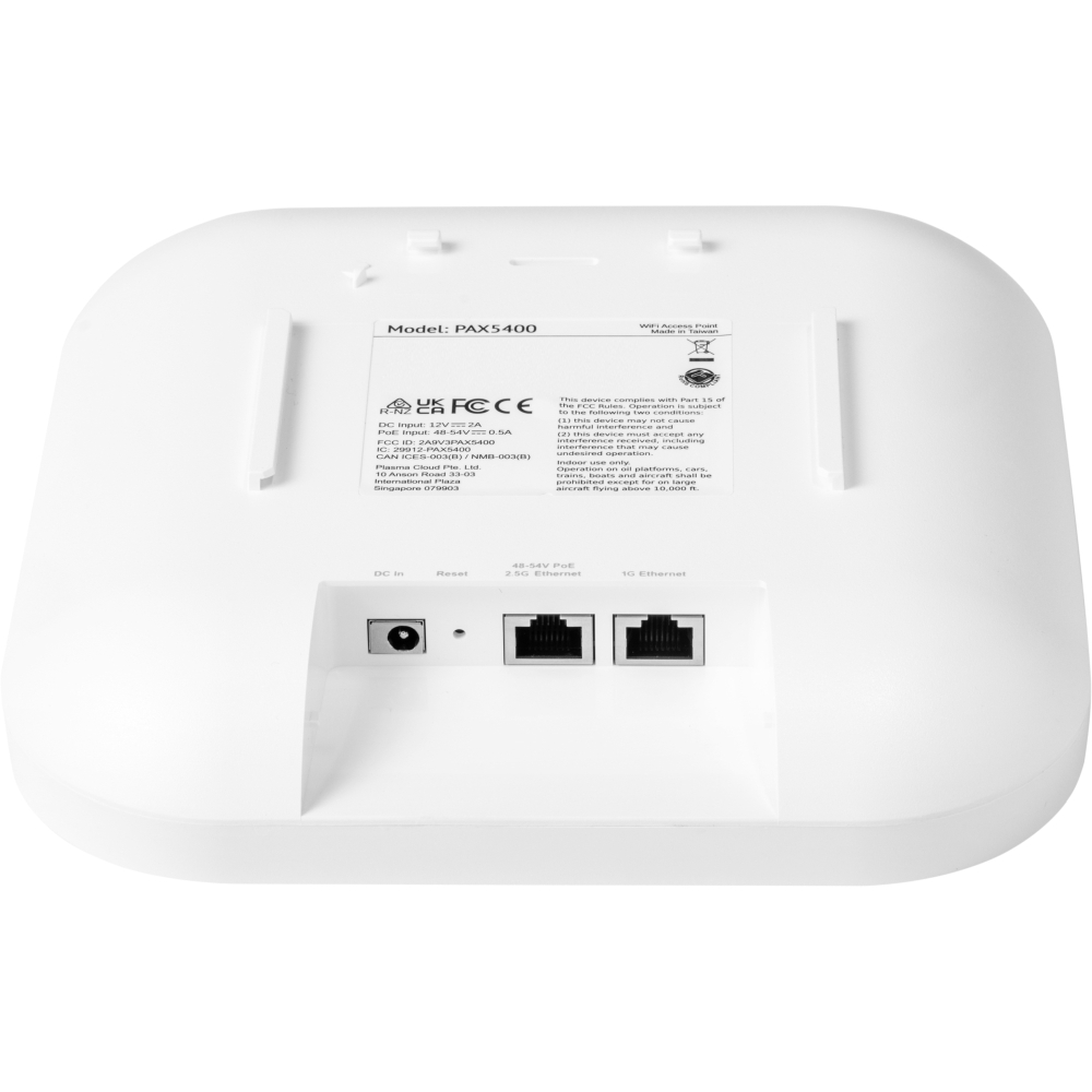 Streakwave Plasma Cloud PAX5400 2.4/5/6GHz WiFi6/E AP 802.3at