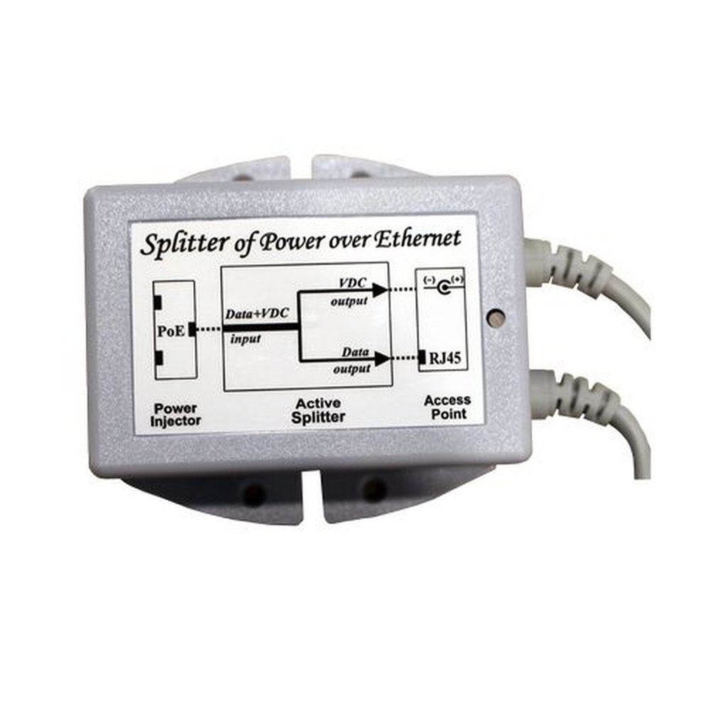 Streakwave Tycon Power Systems POE-SPLT-4812G 48VDC PoE input 12VDC @2 ...