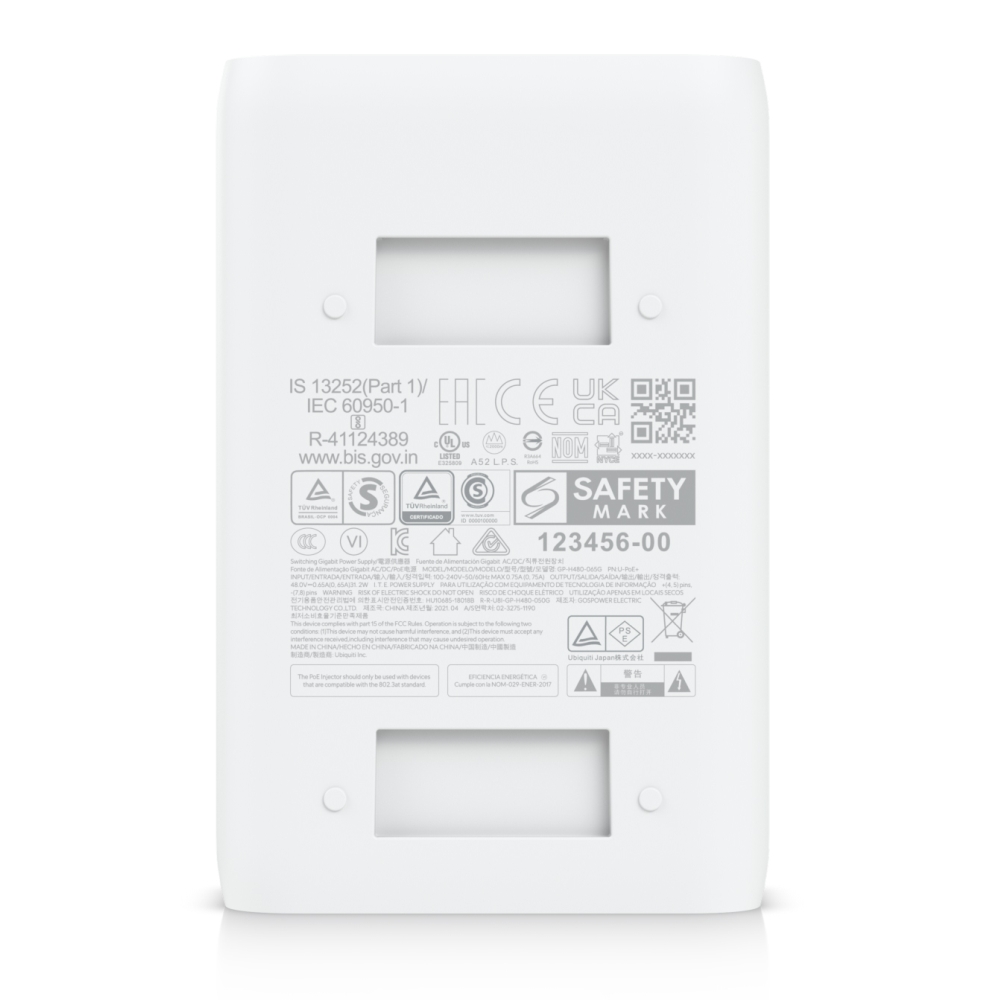 Streakwave Ubiquiti U-POE+ 802.3at Supported PoE Injector