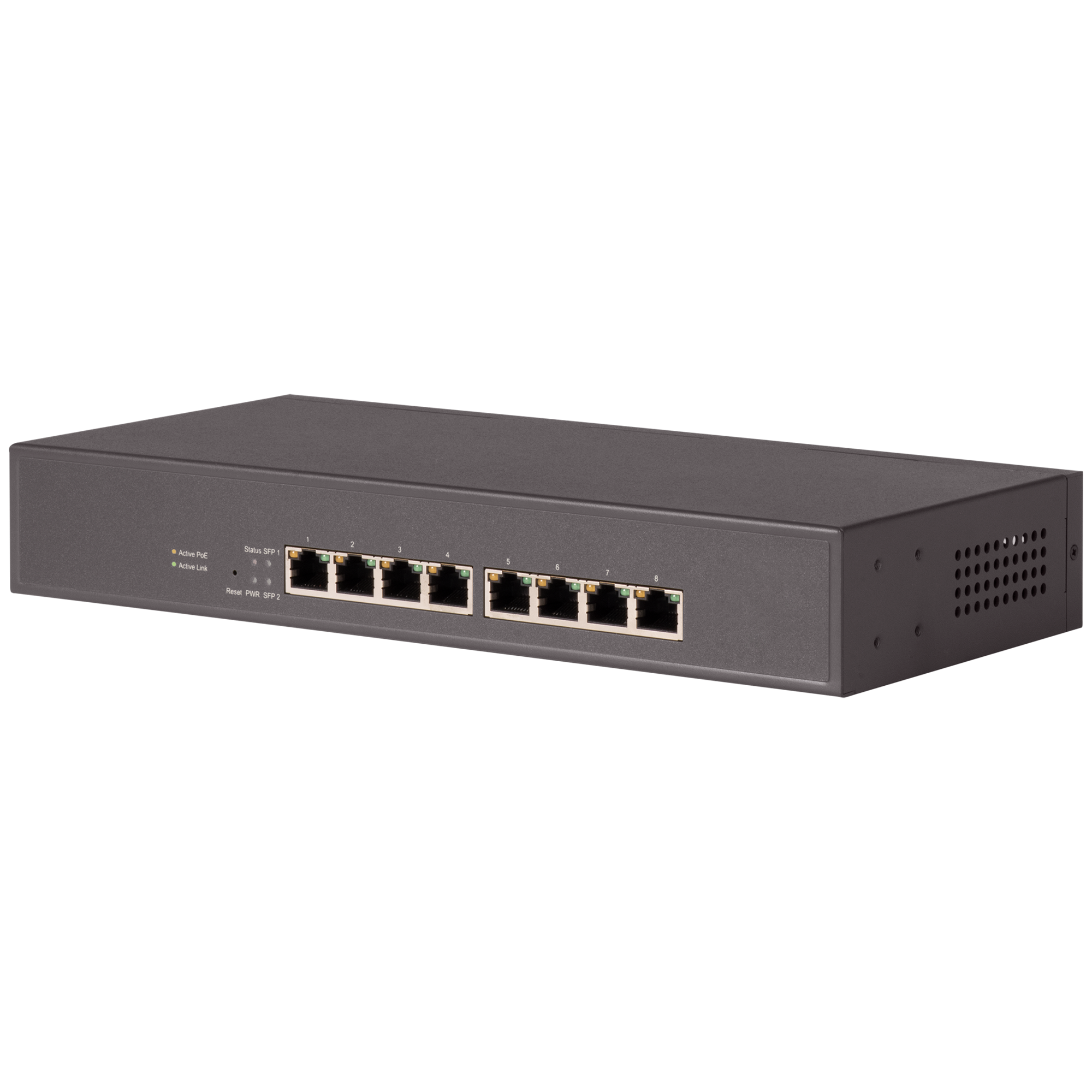 Streakwave Plasma Cloud PSX8 8-Port 130W PoE Switch