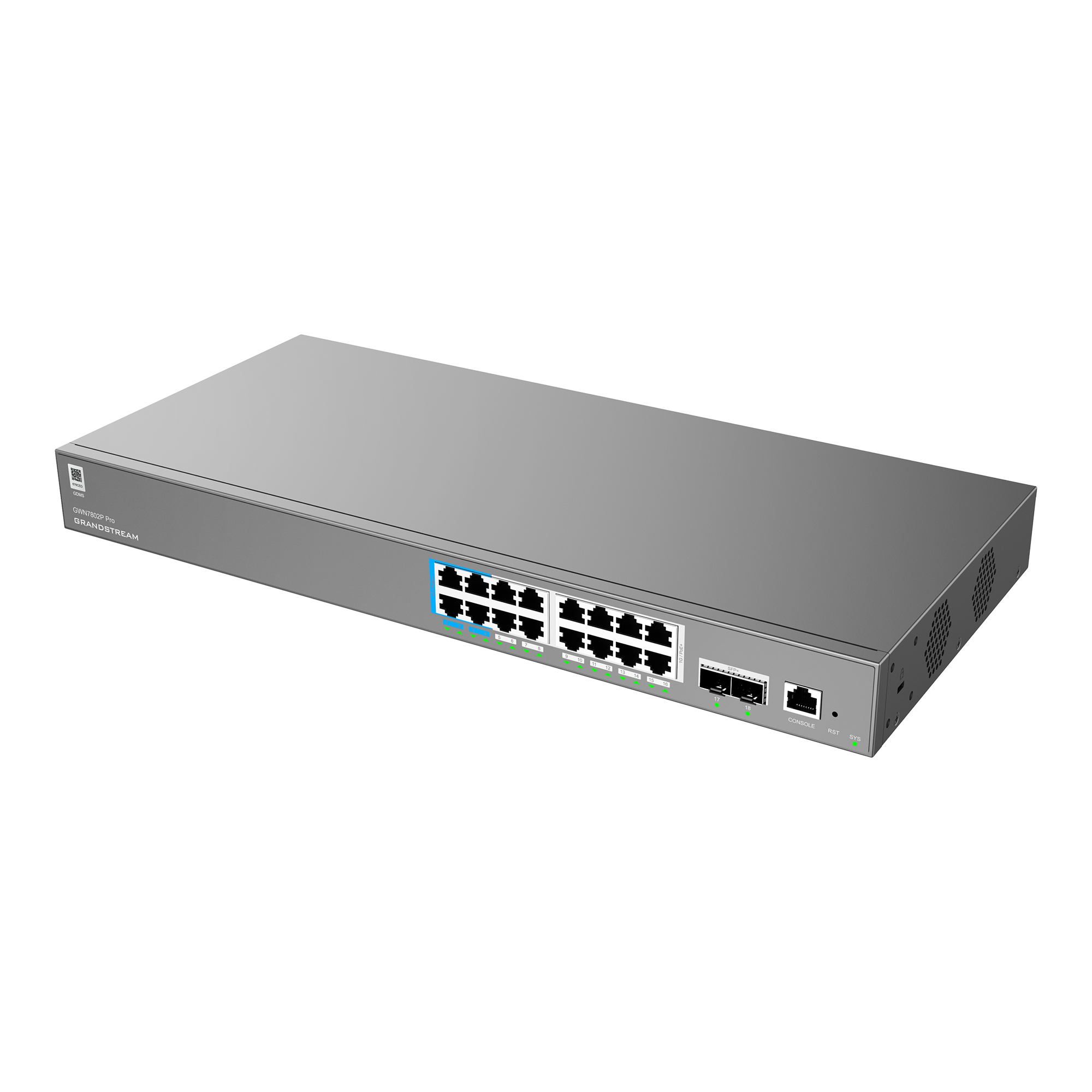 Streakwave Grandstream GWN7802P-PRO Pro Managed PoE Network Switch 16xGigE 2xSFP+
