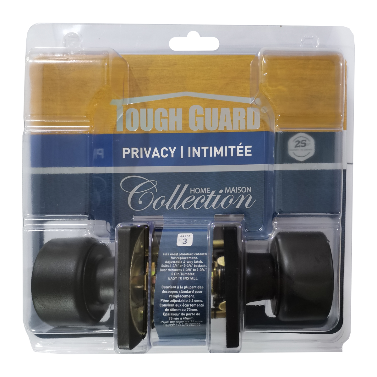 Toolway | Door Lock Knob Privacy Cove Matte Black