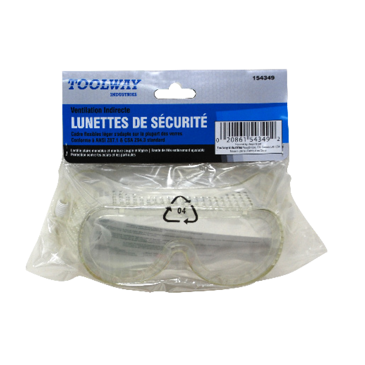 Toolway | Indirect Ventilation Safety Googles
