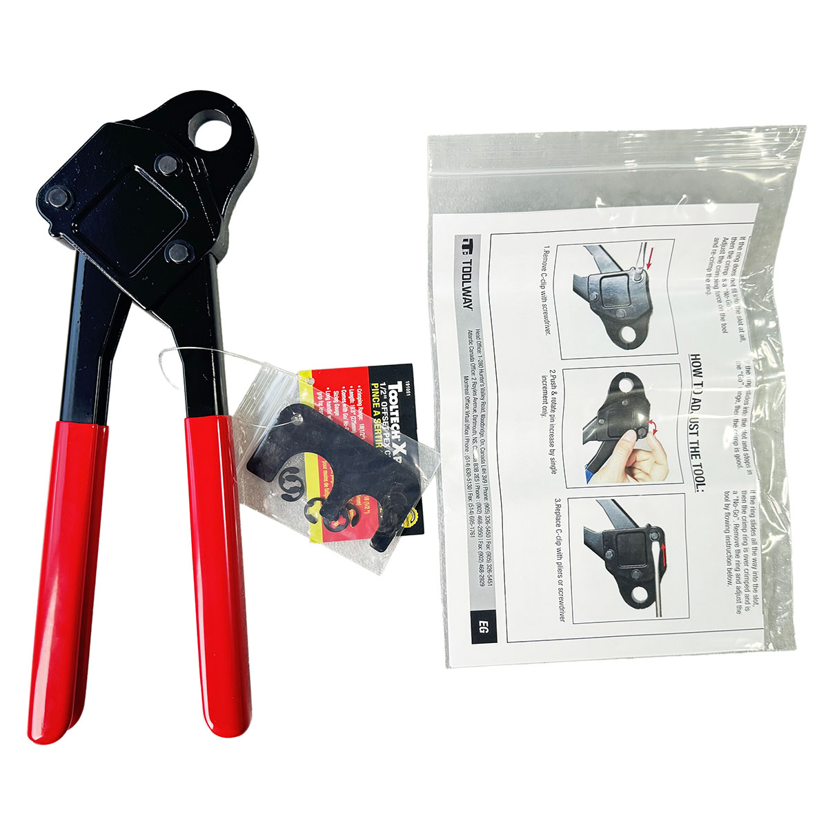 Toolway | Offset Pex Crimp Tool 1/2in
