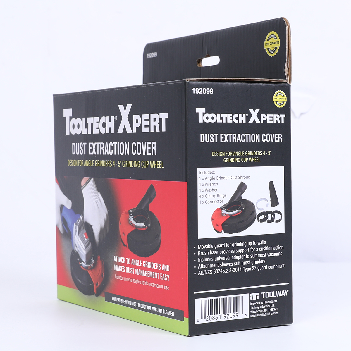 Toolway | Grinding Dust Extractor With Universal Connectors For Angle ...