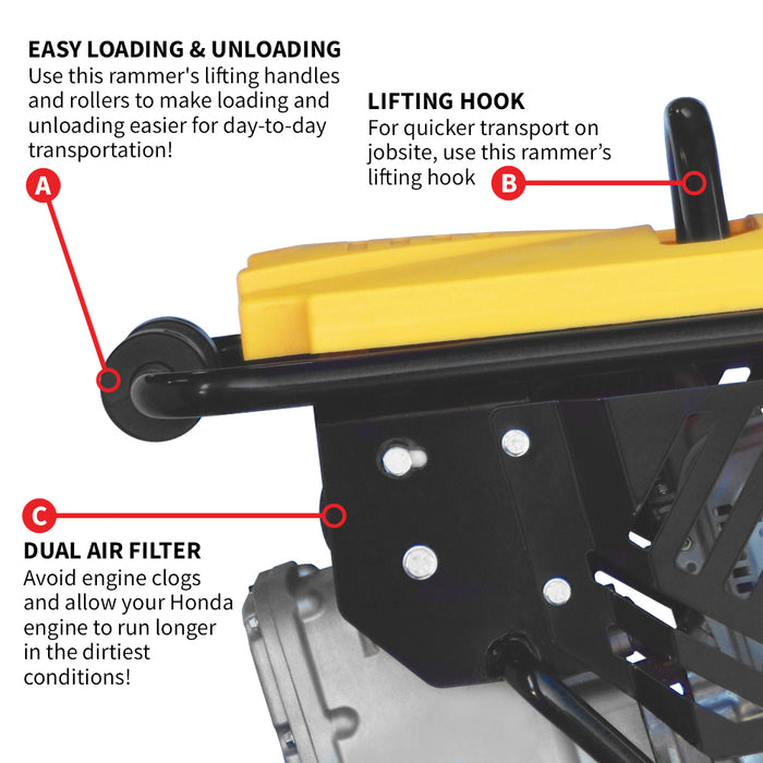 UNITIS | Tomahawk Gas Rammer w/ Honda GX120R Engine