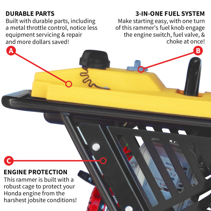 UNITIS | Tomahawk Gas Rammer w/ Honda GX120R Engine
