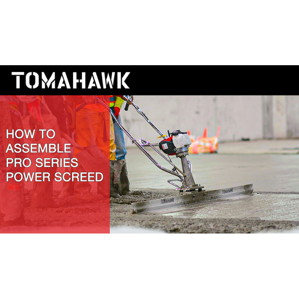 UNITIS | Tomahawk 1.6 HP Honda Gas Vibrating Concrete Power Screed ...